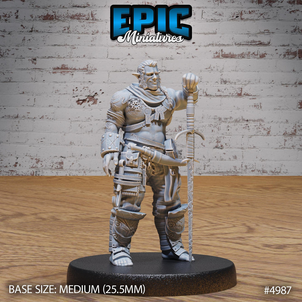 Half Orc Adventurer - Epic Miniatures