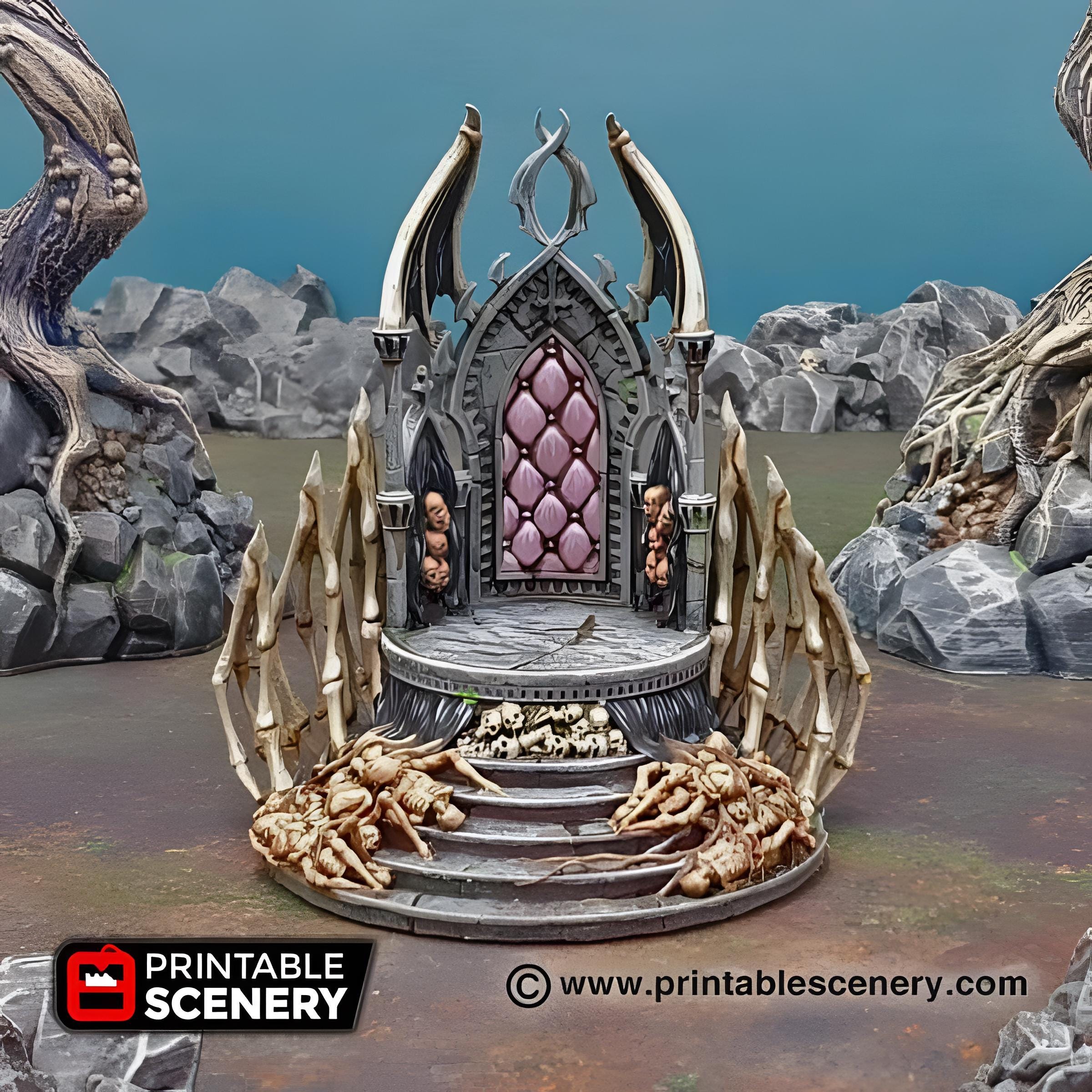 The Shadow Throne. Shadowfey Wilds, 15mm, 28mm, 32mm - Printable Scene